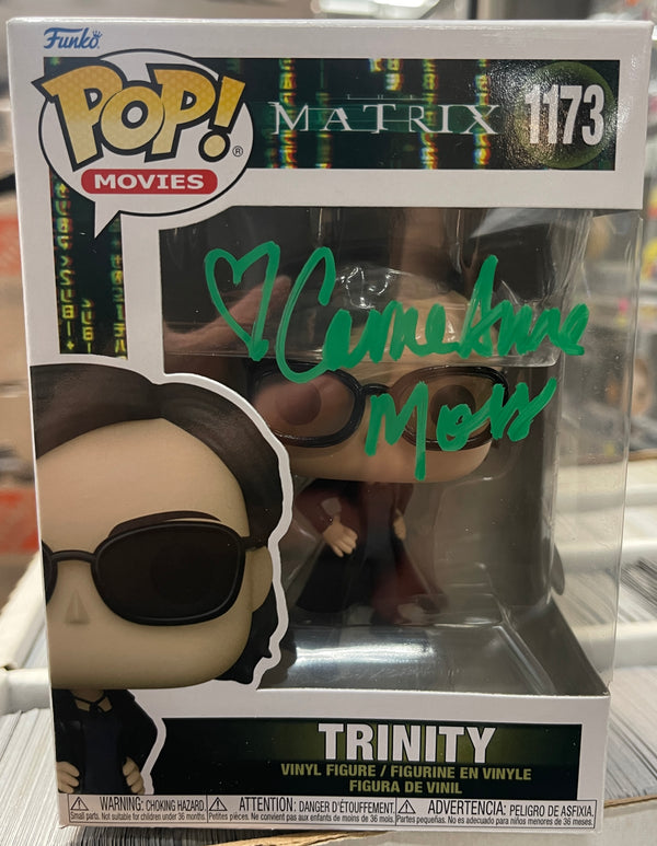 Carrie-Ann Moss Signed Autographed Trinity Matrix Funko Pop! #1173 (JSA ...