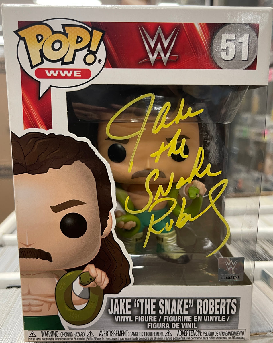 Jake Roberts Signed Autographed Jake "The Snake" Roberts Funko Pop! #51 ...
