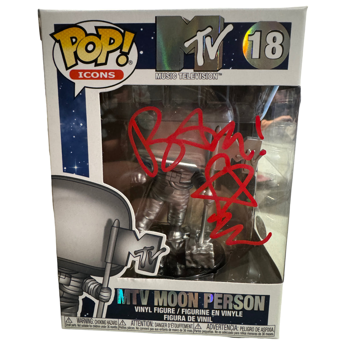 Funko Pop! MTV Moon Person Signed Autographed By Bam Margera #18 (JSA ...