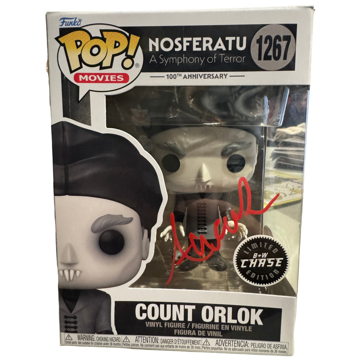 Funko Pop! Nosferatu Count Orlok Chase Signed Autographed By Alexander ...
