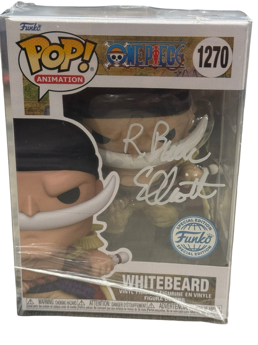 R Bruce Elliot Signed Autographed One Piece WhiteBeard Funko Pop #1270 ...