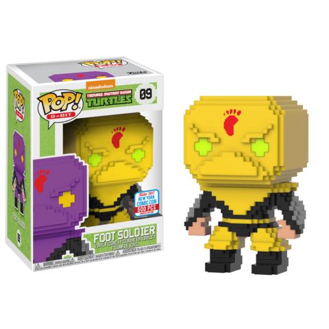 Funko Pop! Teenage Mutant Ninja Turtles (TMNT) 8 Bit Yellow Foot ...