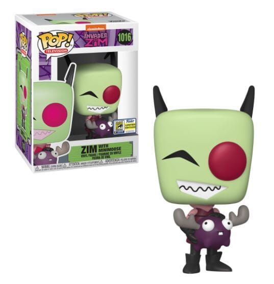 Invader Zim Zim with Minimoose SDCC (Official Sticker) Exclusive Funko ...