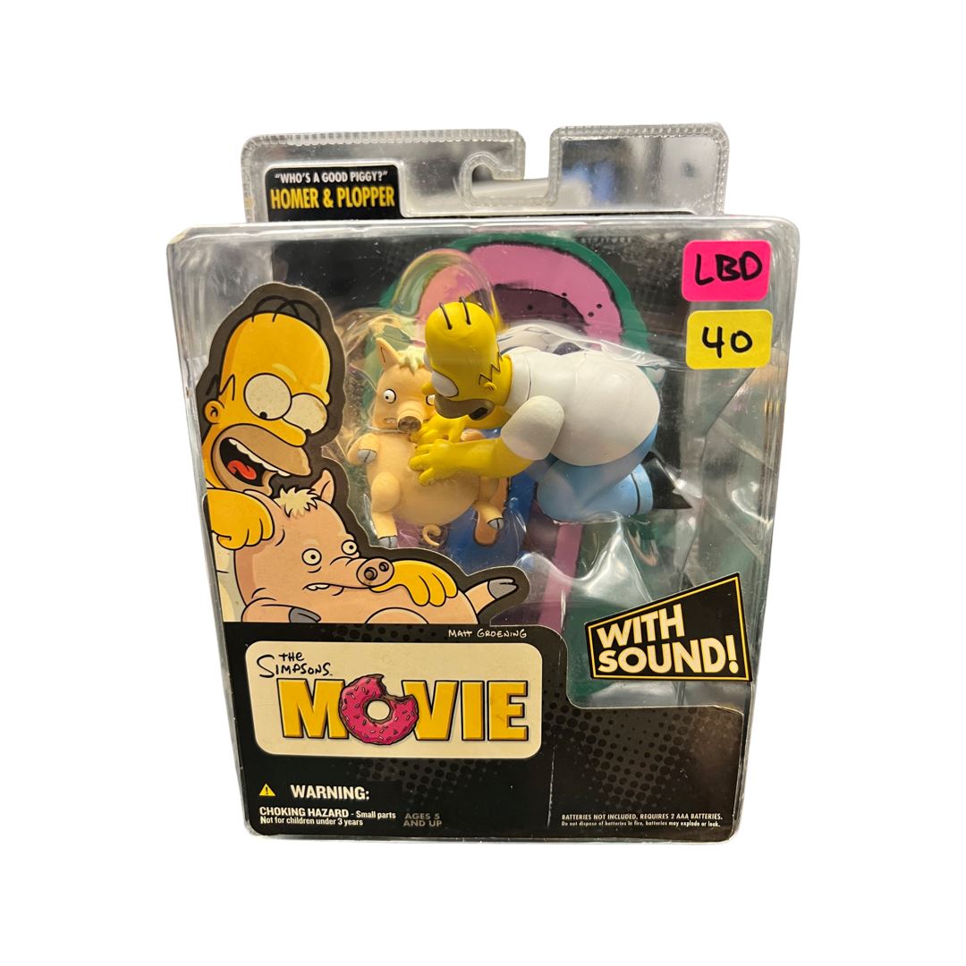 McFarlane The Simpsons Movie Homer & Plopper (Spider Ham) Action Figur ...