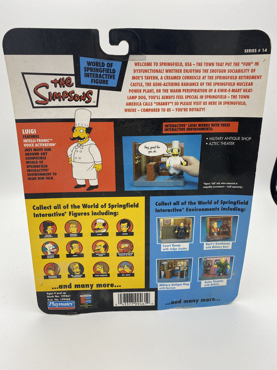 Playmates The Simpsons Luigi Series #14 Action Figure | Undiscovered Realm