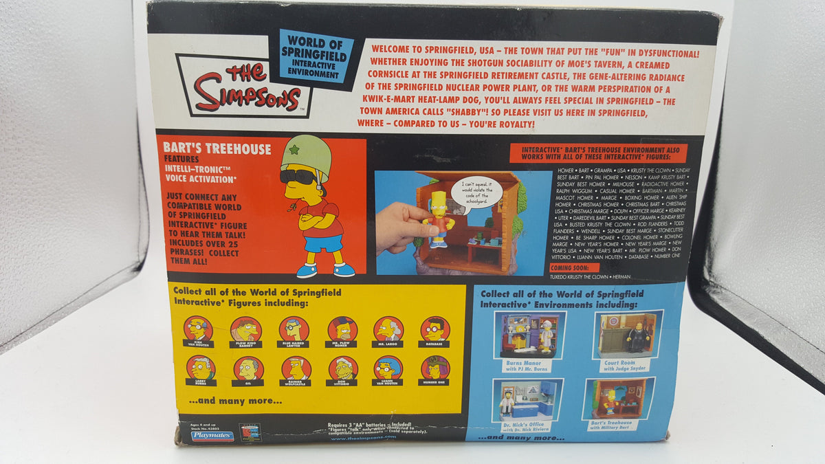 Playmates The Simpsons World of Springfield Bart's Treehouse with ...