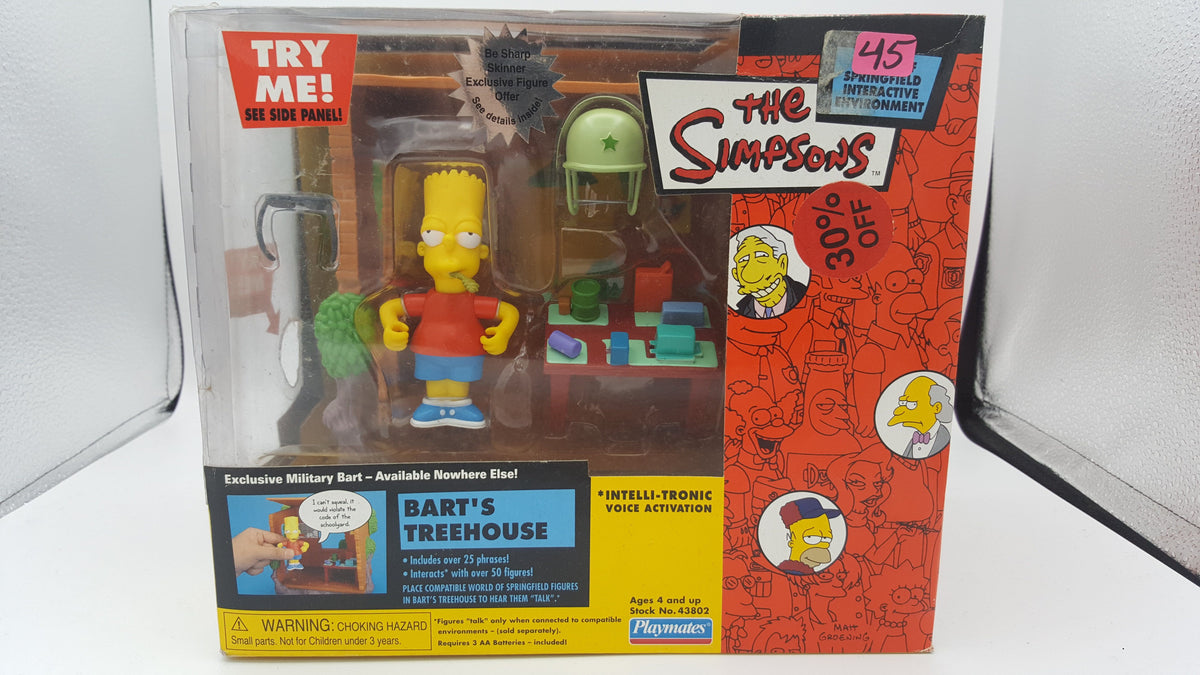 Playmates The Simpsons World of Springfield Bart's Treehouse with ...