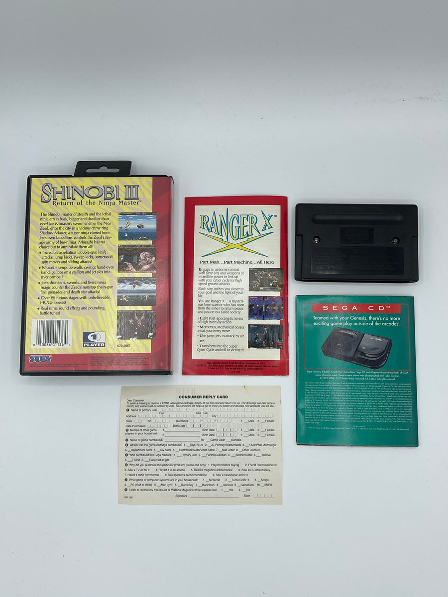 Shinobi 3 Return of there Ninja Master Game for the Sega Genesis ...
